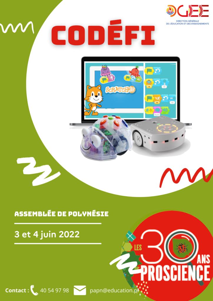 Atelier CODEFI Robotique et programmation – Direction de l'éducation et ...